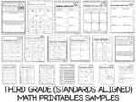 Third Grade Worksheets {100 Standards Aligned Printables} - Made By ...