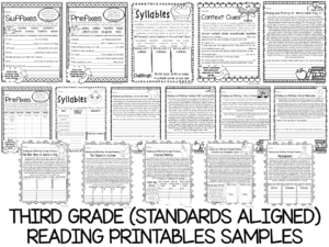 Third Grade Worksheets {100 Standards Aligned Printables} - Made By ...