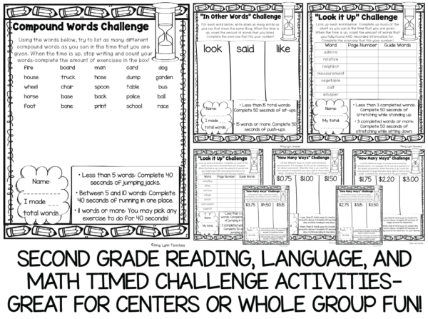 Second Grade Worksheets {100 Standards Aligned Printables} | Made By ...