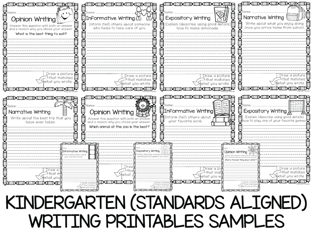 Kindergarten Worksheets {100 Standards Aligned Printables} | Made By ...