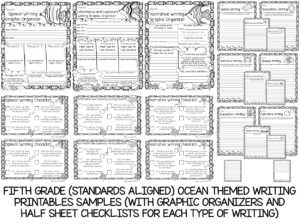 Fifth Grade Ocean Themed Worksheets {100 Standards Aligned Printables ...