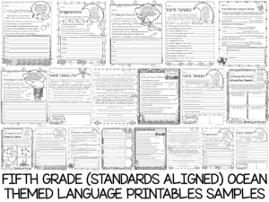 Fifth Grade Ocean Themed Worksheets {100 Standards Aligned Printables ...