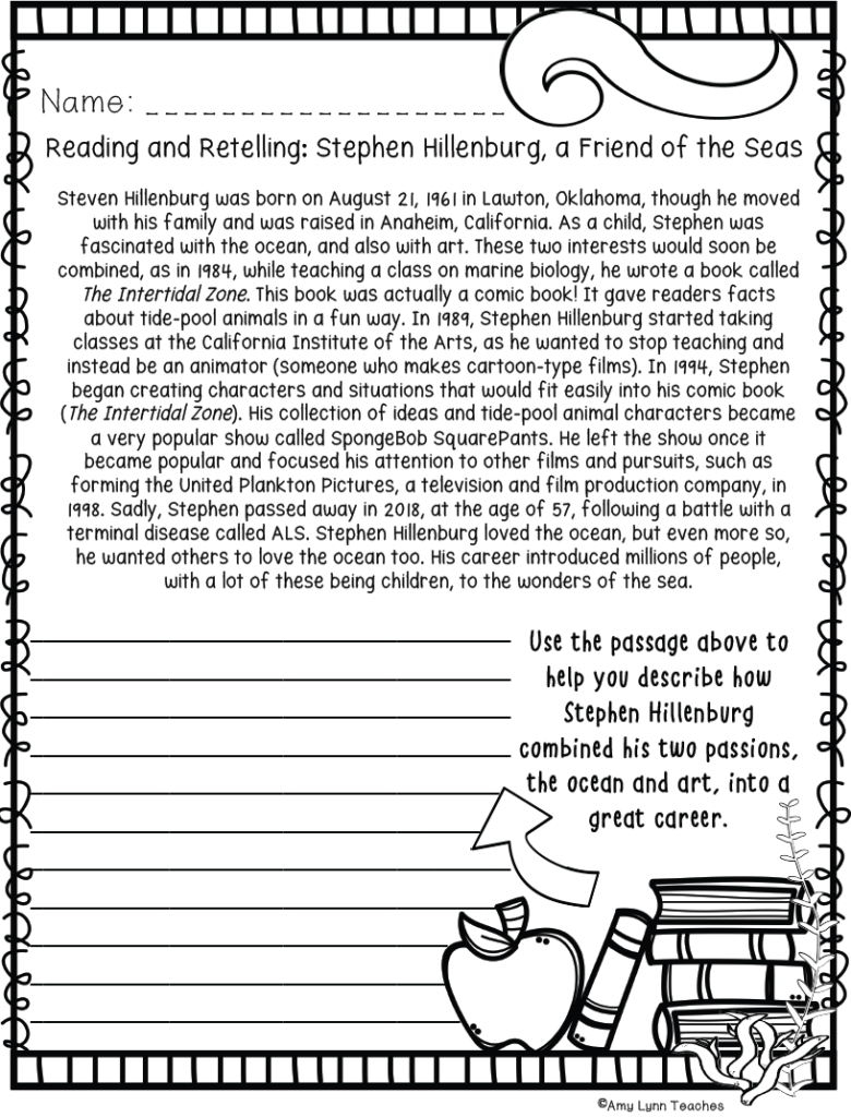 Fourth Grade Ocean Themed Worksheets {100 Standards Aligned Printables ...