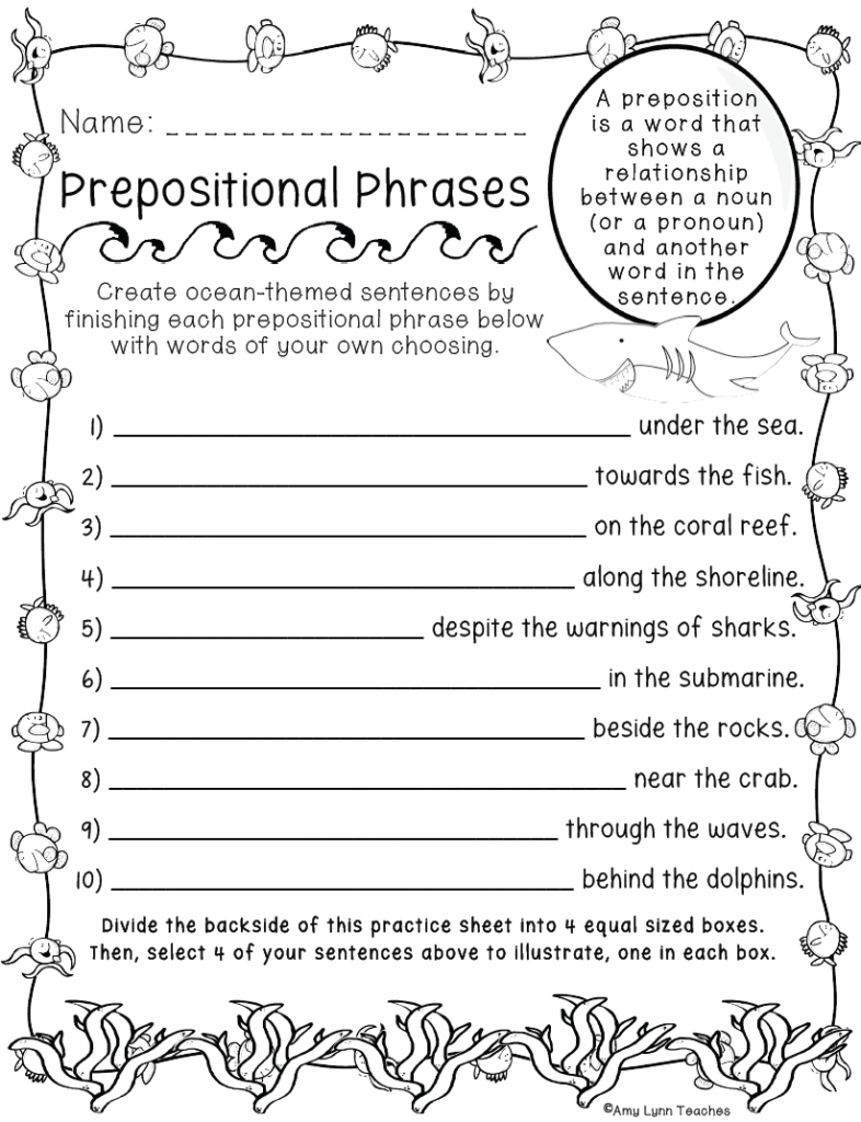 Fourth Grade Ocean Themed Worksheets {100 Standards Aligned Printables ...
