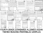 Fourth Grade Ocean Themed Worksheets {100 Standards Aligned Printables ...