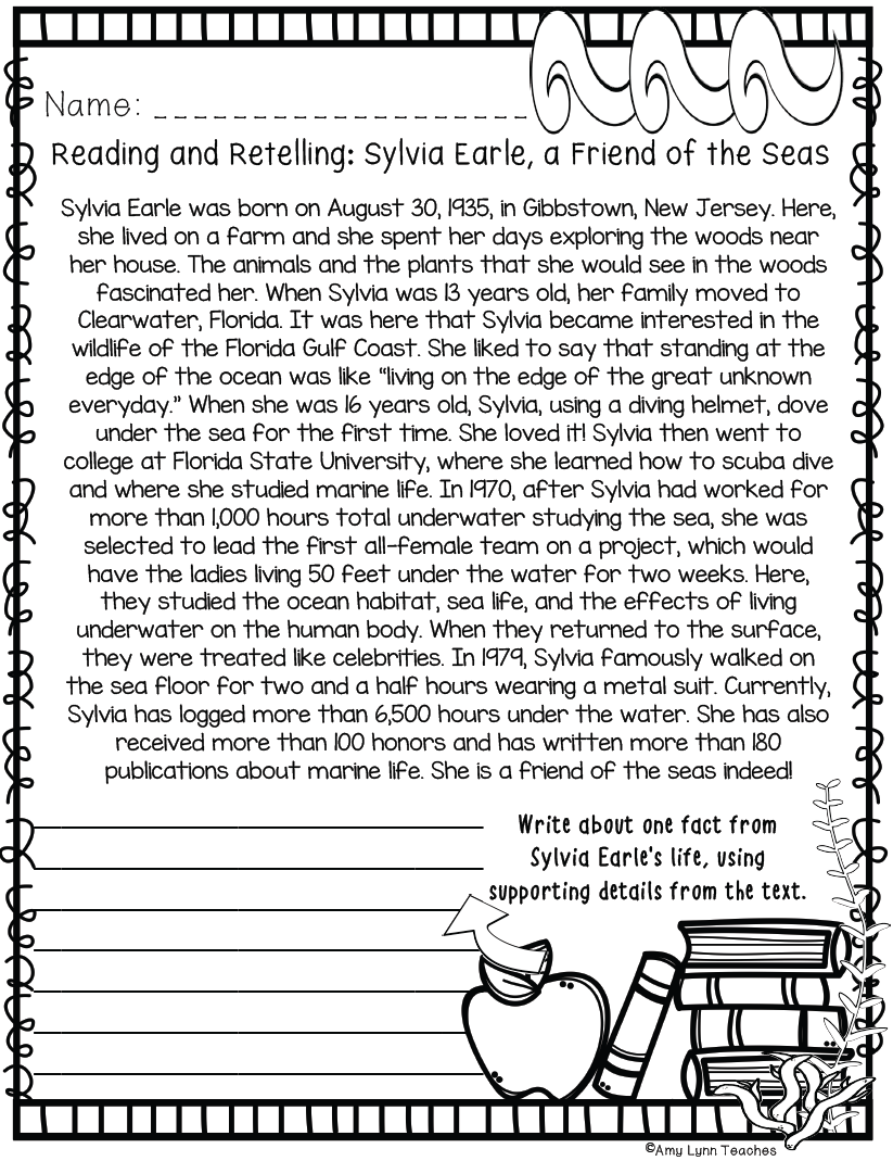 Third Grade Ocean Themed Worksheets {100 Standards Aligned Printables ...