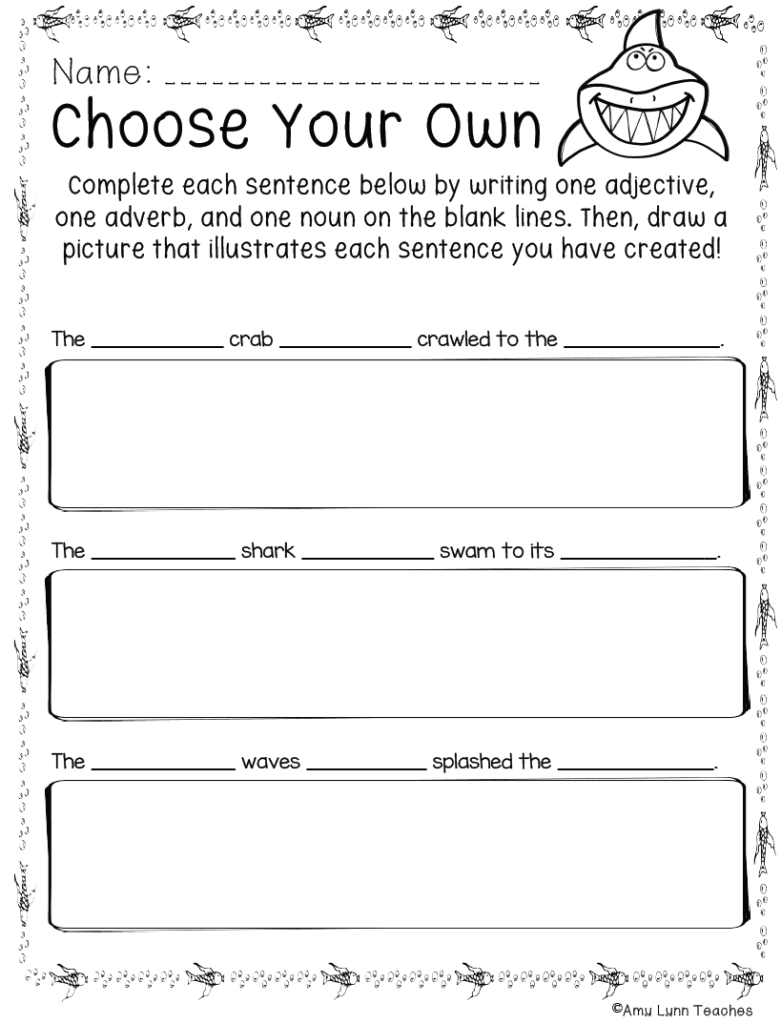 Third Grade Ocean Themed Worksheets {100 Standards Aligned Printables ...