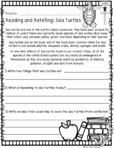 Second Grade Ocean Themed Worksheets {100 Standards Aligned Printables ...