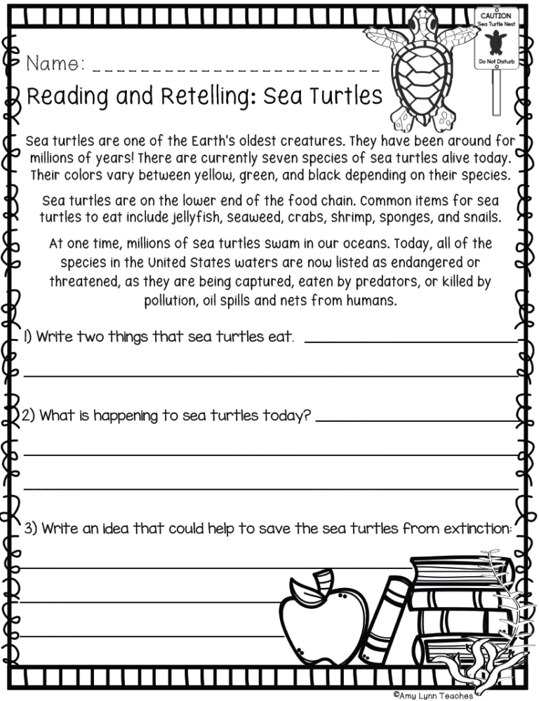 Second Grade Ocean Themed Worksheets {100 Standards Aligned Printables ...