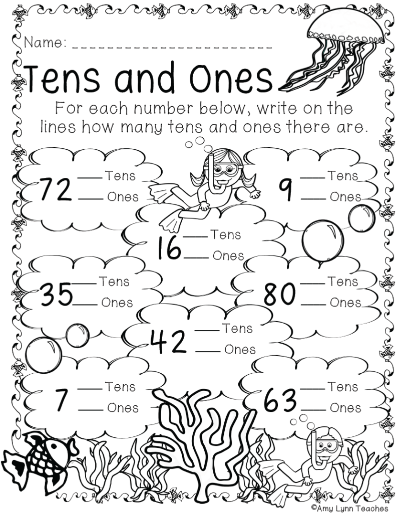 First Grade Ocean Themed Worksheets {100 Standards Aligned Printables ...