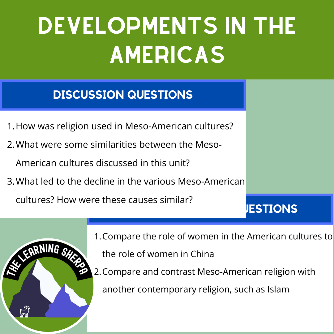 AP World History | Developments the Americas | World History 1200-1450 ...