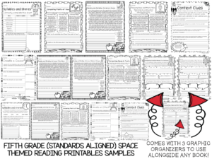 Fifth Grade Space Themed Worksheets {100 Standards Aligned Printables ...