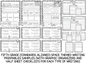 Fifth Grade Space Themed Worksheets {100 Standards Aligned Printables ...