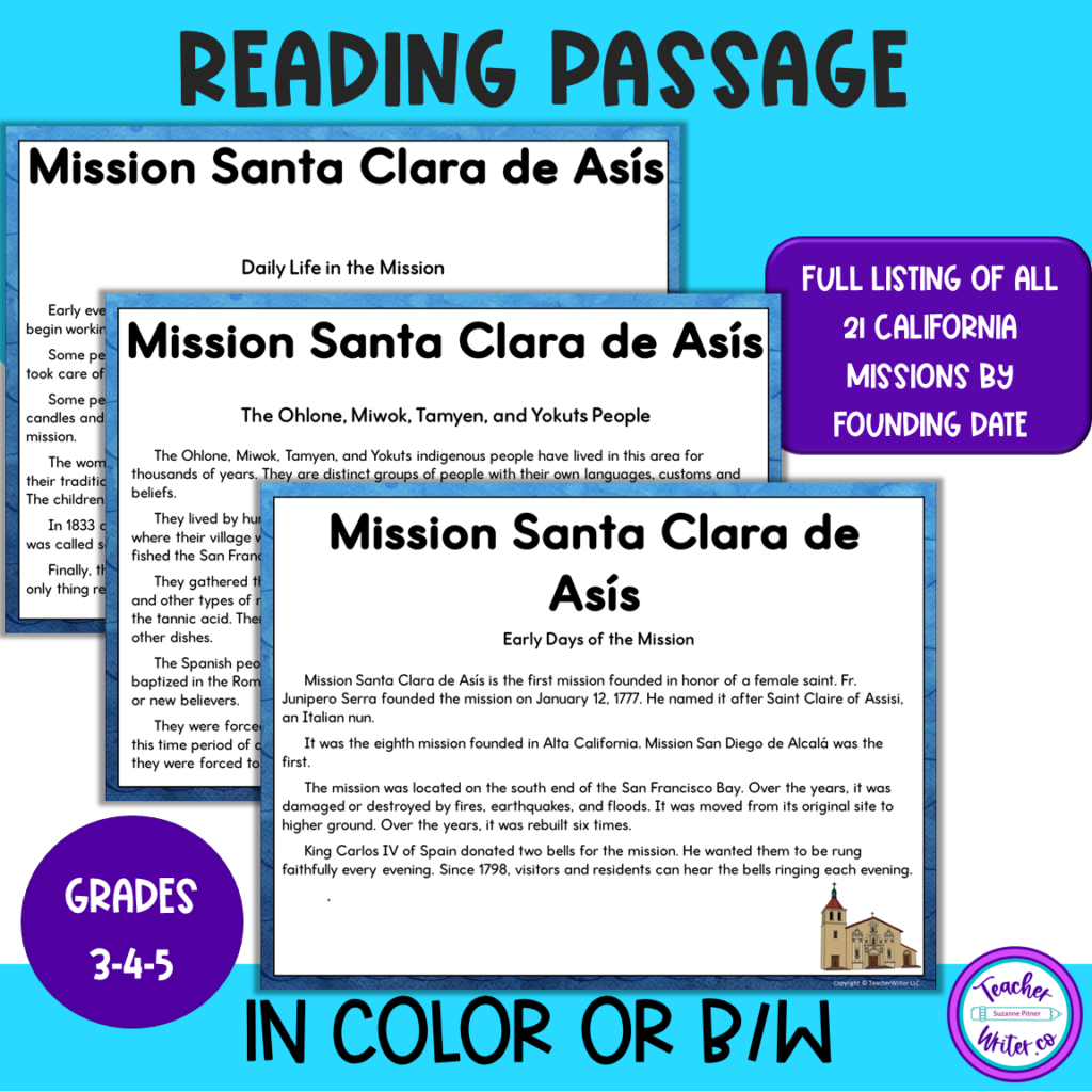 California Mission Report Santa Clara de Asis - Made By Teachers