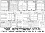 Fourth Grade Space Themed Worksheets {100 Standards Aligned Printables ...