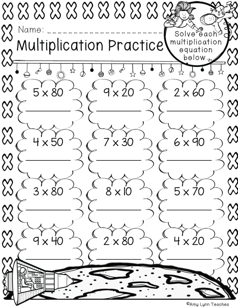 Third Grade Space Themed Worksheets {100 Standards Aligned Printables ...