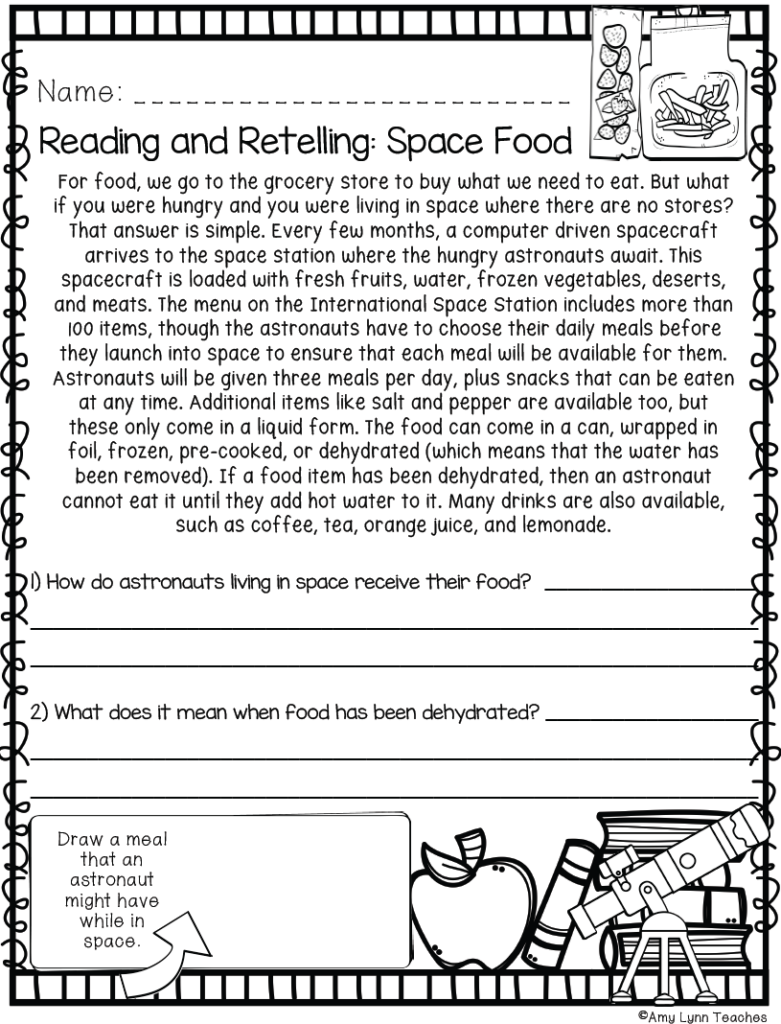 Second Grade Space Themed Worksheets {100 Standards Aligned Printables ...
