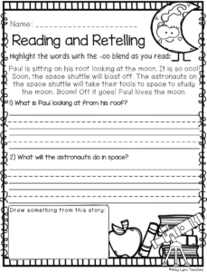 First Grade Space Themed Worksheets {100 Standards Aligned Printables ...