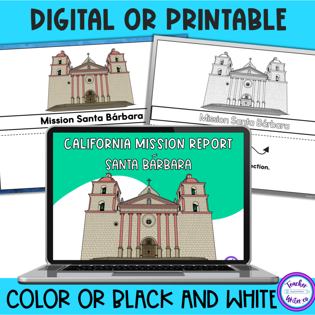 California Mission Report Santa Barbara | Made By Teachers