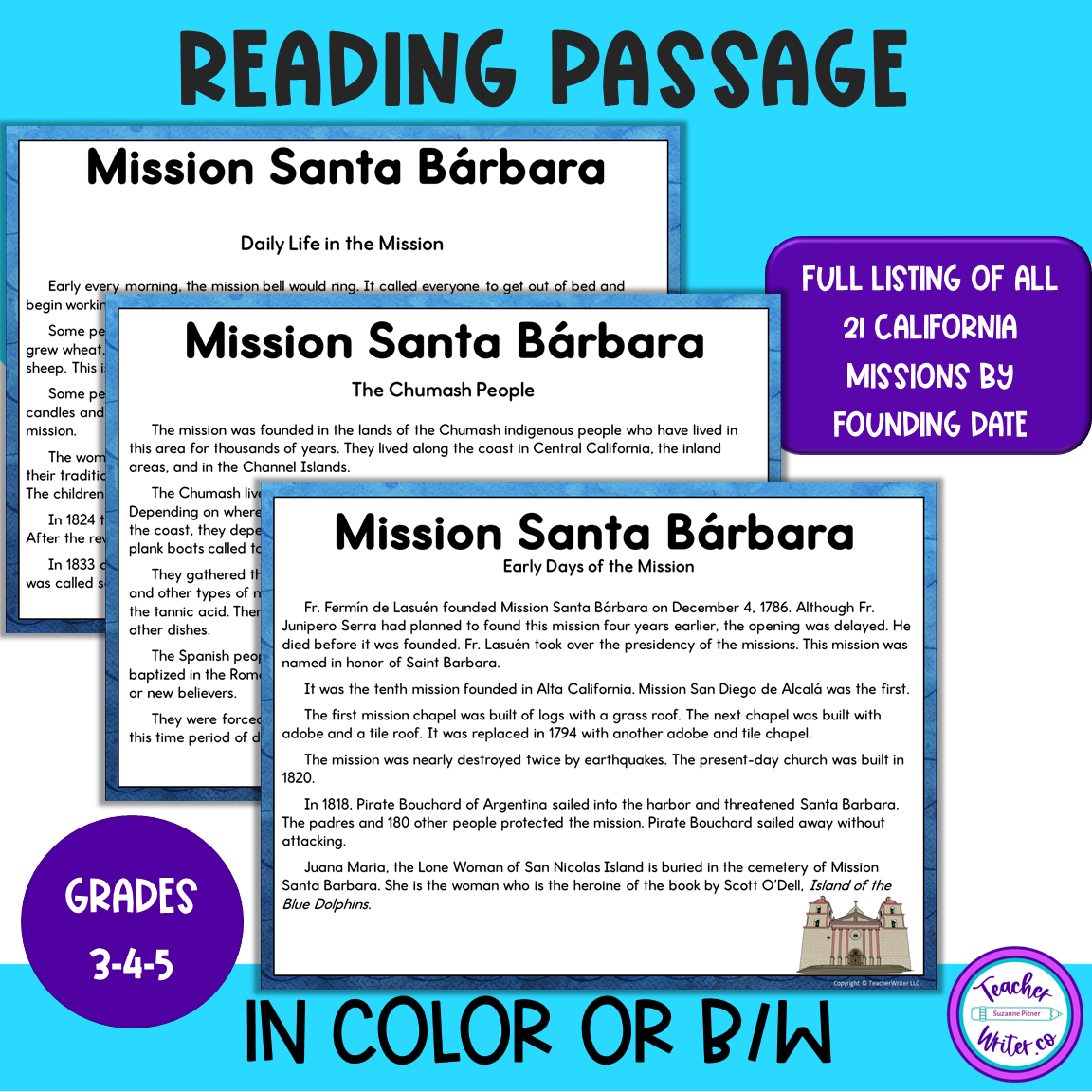 California Mission Report Santa Barbara | Made By Teachers