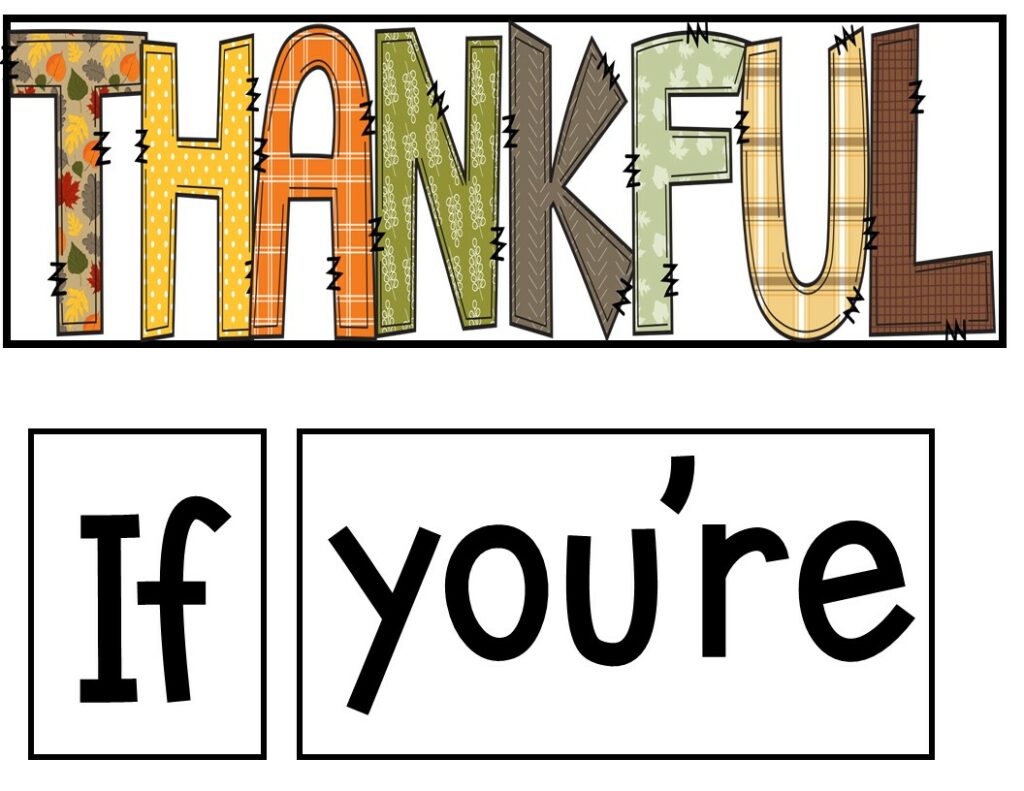 If You're Thankful {Pocket Chart Song} | Made By Teachers