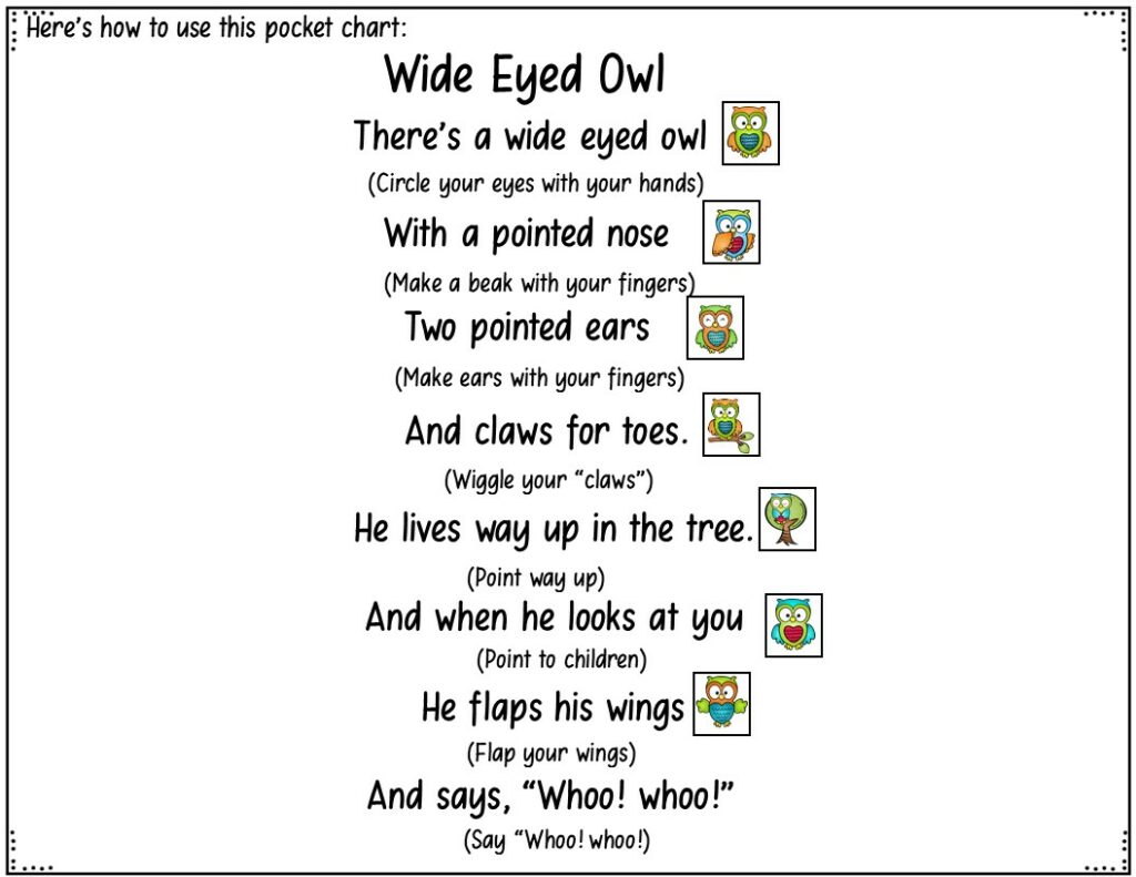 Owl BUNDLE {Pocket Chart Poems and Songs} | Made By Teachers