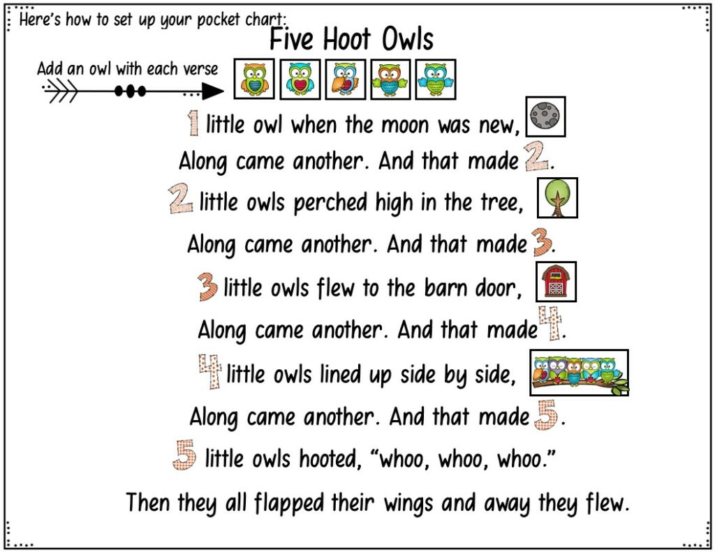 Owl BUNDLE {Pocket Chart Poems and Songs} | Made By Teachers