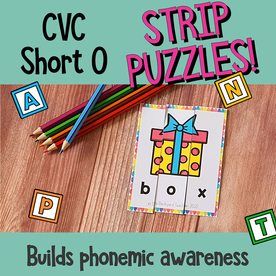 CVC Short O Strip Puzzles Activity | Made By Teachers