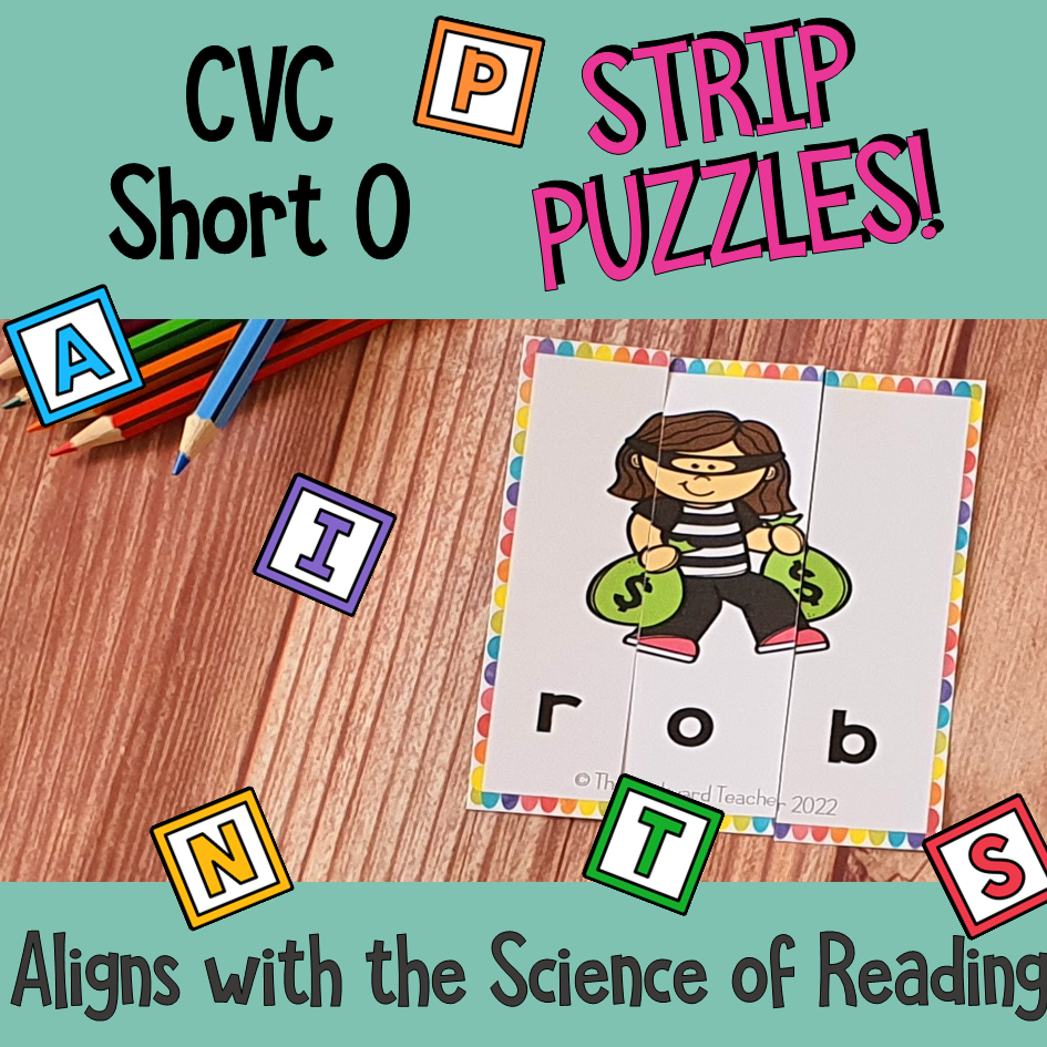 CVC Short O Strip Puzzles Activity | Made By Teachers