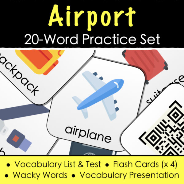 Airport Vocabulary - Digital Activities, Word List & Quiz + 4 ...