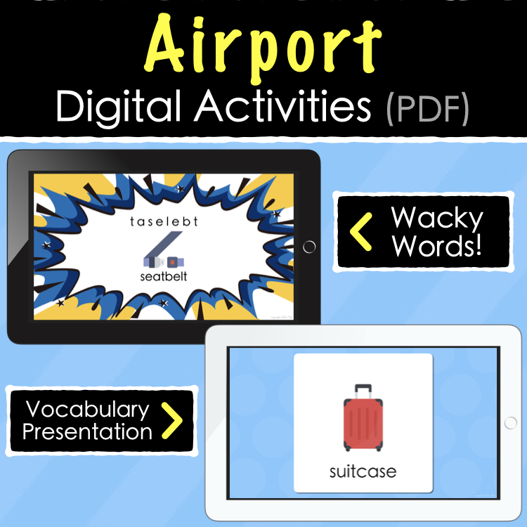 Airport Vocabulary - Digital Activities, Word List & Quiz + 4 ...