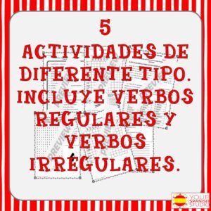 PRESENT OF INDICATIVE IN SPANISH ALL VERBS PART 1 ACTIVITIES | Made By ...