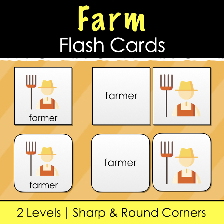 Farm Vocabulary - Digital Activities, Word List & Quiz + 4 Flashcard ...