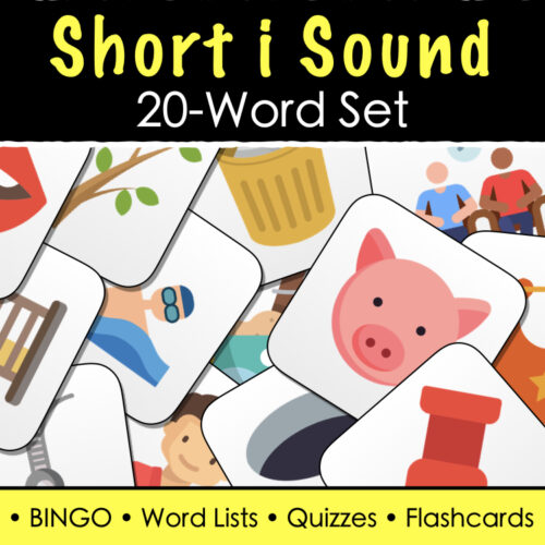 100 Short Vowel Sound Words - Vocabulary Lists, Tests, BINGO, + Flash ...