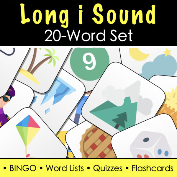 Long i Vowel Sound - Word Lists, Tests, BINGO - Print + Digital | 20 ...