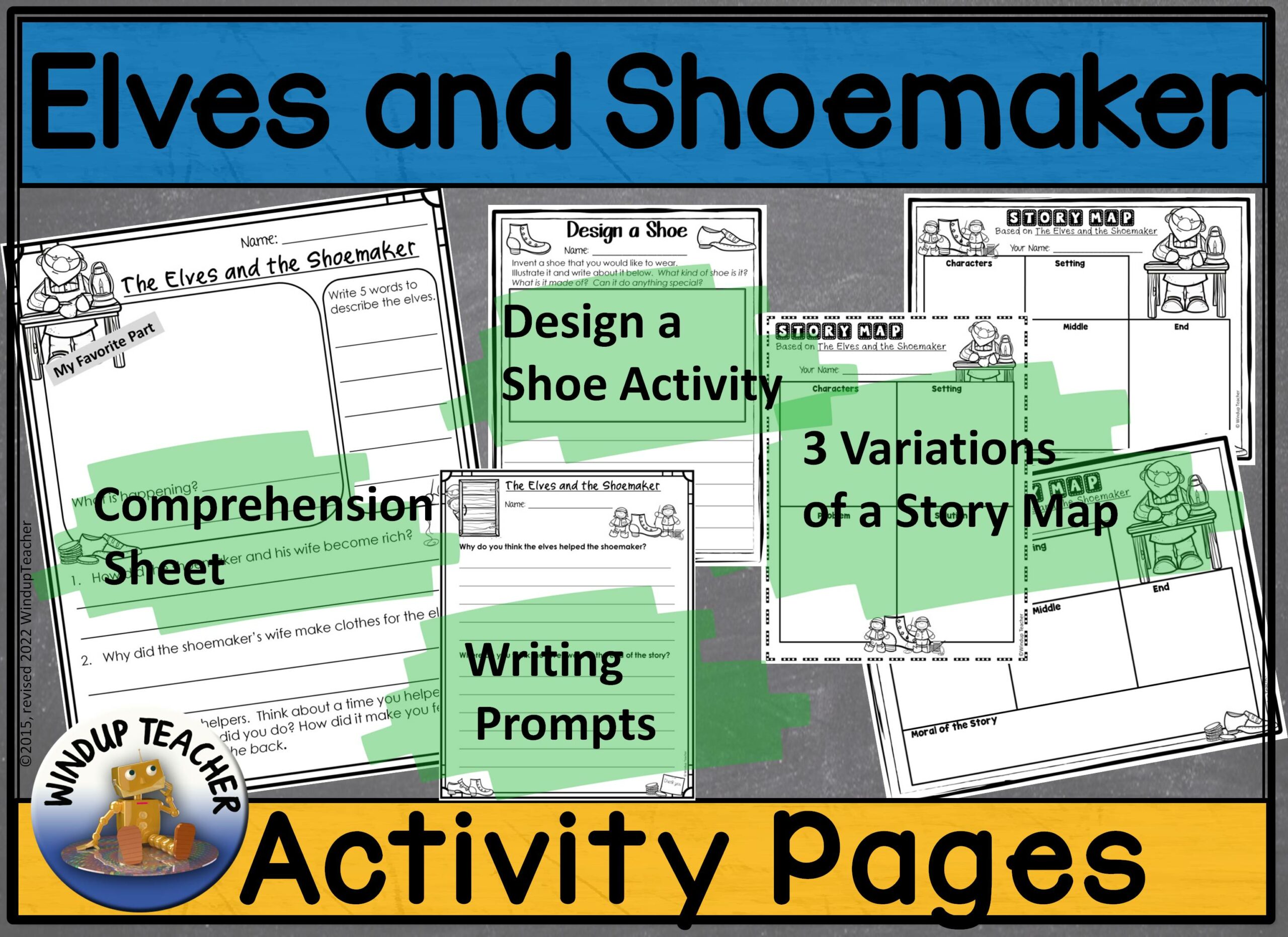 The Elves and the Shoemaker Activity Sheets | Print and Go! | Made By ...