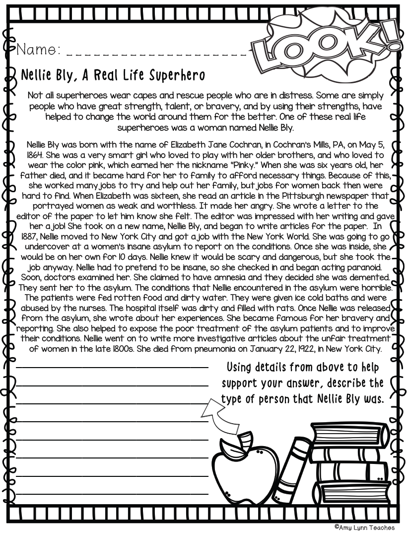 Fourth Grade Superhero Themed Worksheets {100 Standards Aligned ...