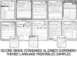 Second Grade Superhero Themed Worksheets {100 Standards Aligned ...