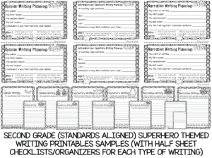 Second Grade Superhero Themed Worksheets {100 Standards Aligned ...
