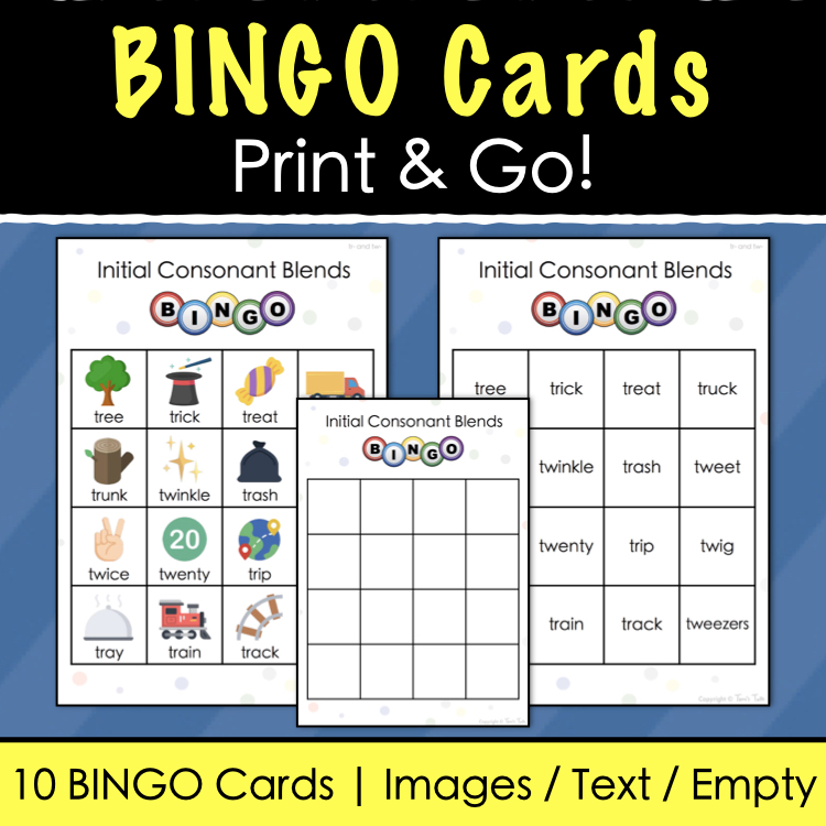 FREE Initial Beginning Consonant Blends tr and tw - Print + Digital ...