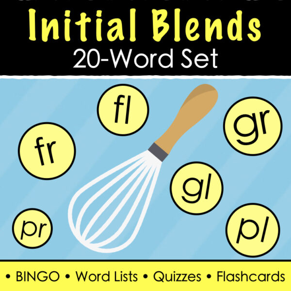 Initial Beginning Consonant Blends fl, fr, gl, gr, pl, pr - Print ...