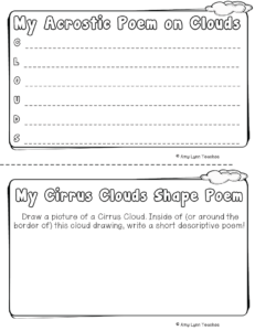 Clouds Mini Booklet | Made By Teachers