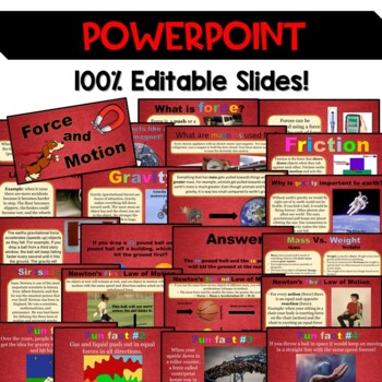 Force and Motion Pack - Magnetism, Friction, Gravity, Mass, Distance ...