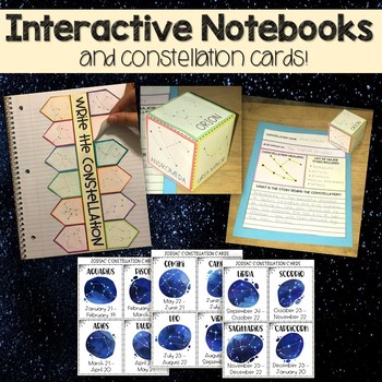 Constellations Complete Unit Pack- Printables, Interactive notebooks ...