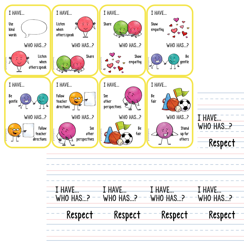 Respect I Have, Who Has? Card Game | Made By Teachers