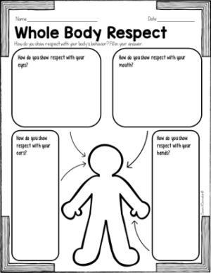 Respect Worksheet Set of 12 | Made By Teachers