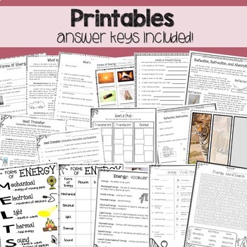 Energy Unit – Mechanical, Electrical, Light, Thermal, Sound, Reflection ...