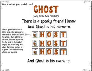 GHOST {Pocket Chart Song} | Made By Teachers