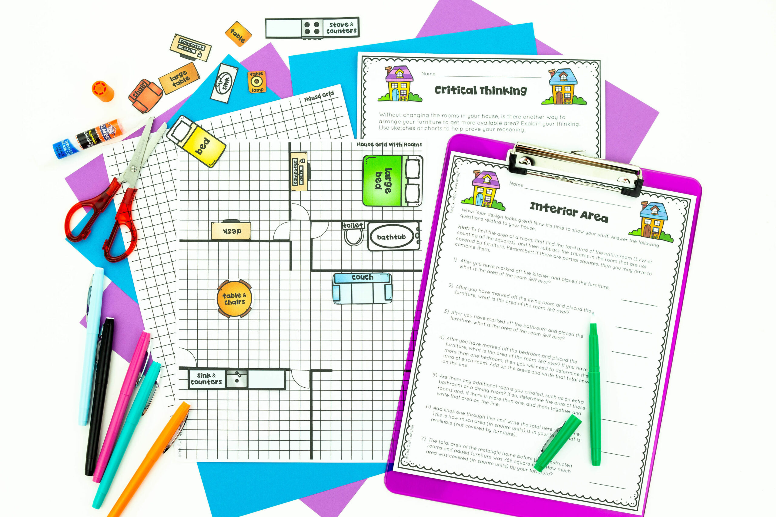 Area and Perimeter Project Based Learning Math Activity | Made By Teachers