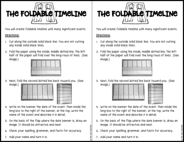 Timelines Timeline Activity Practice and Timeline Templates | Made By ...